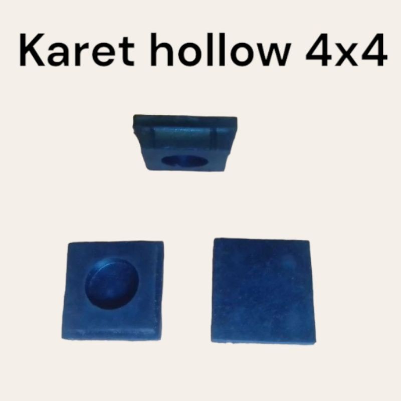 Jual Karet Kaki Kursi Persegi 4x4 (karet besi hollow) | Shopee Indonesia