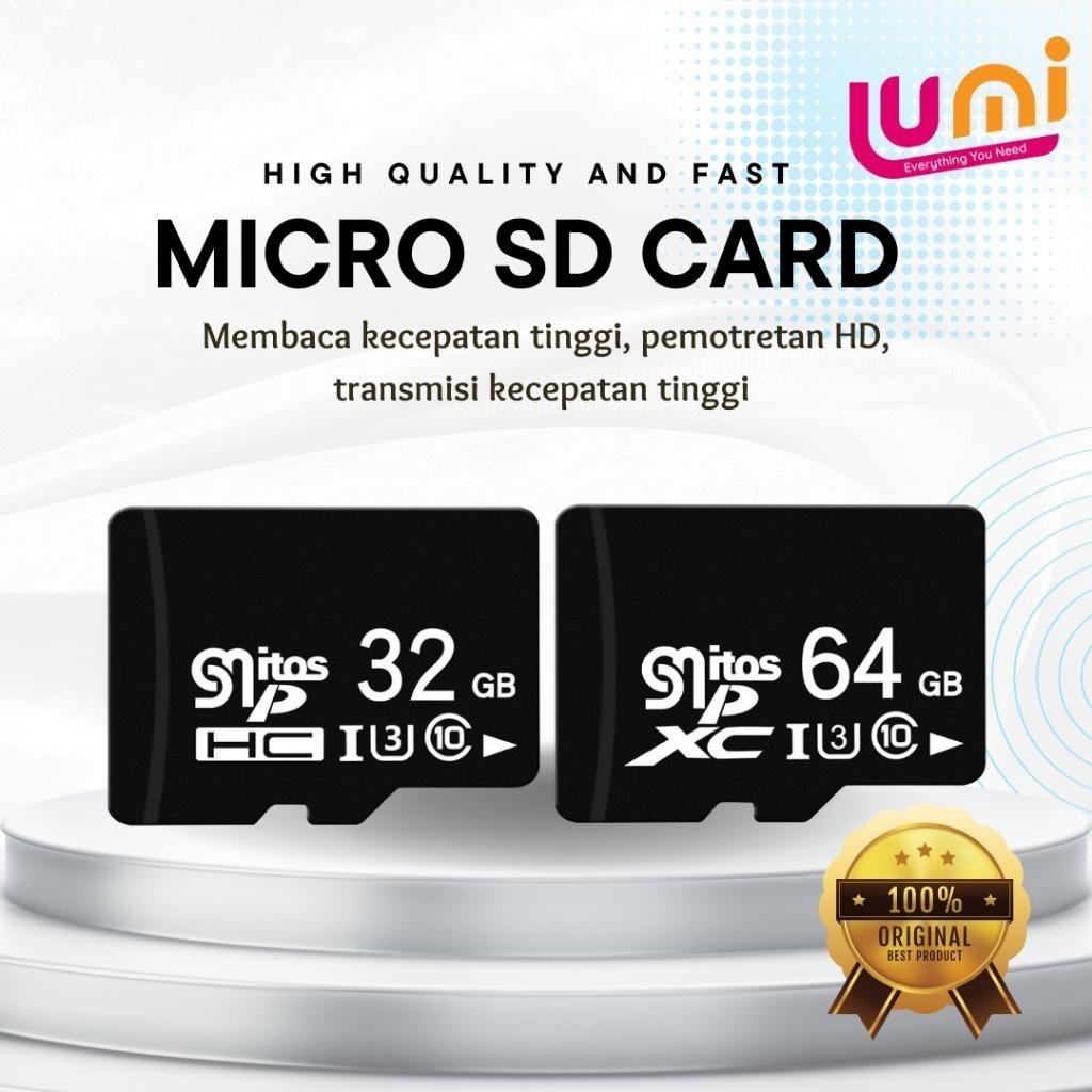 Jual Micro SD 32GB 64GB 128GB Memory Card Micro SD Untuk Kamera CCTV ...
