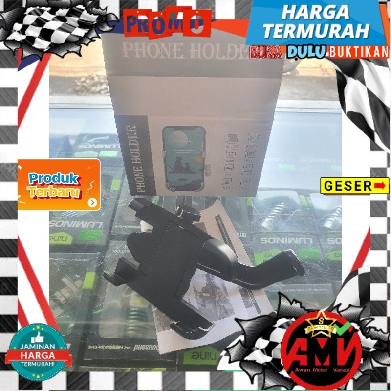 Jual breket tempat hp motor - tempat holder HP SPION bahan plastik ...