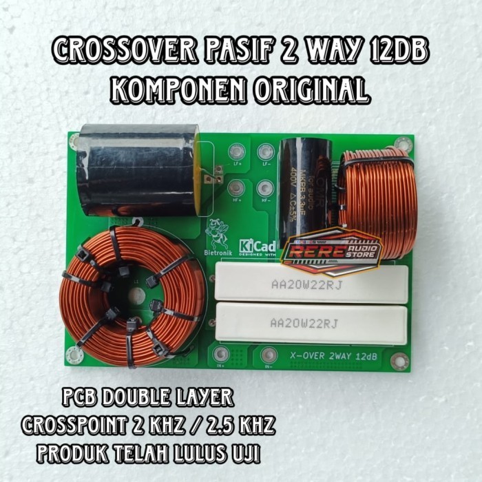 Jual Crossover Pasif 2 WAY Midle - High PCB Double Layer Cross Over ...