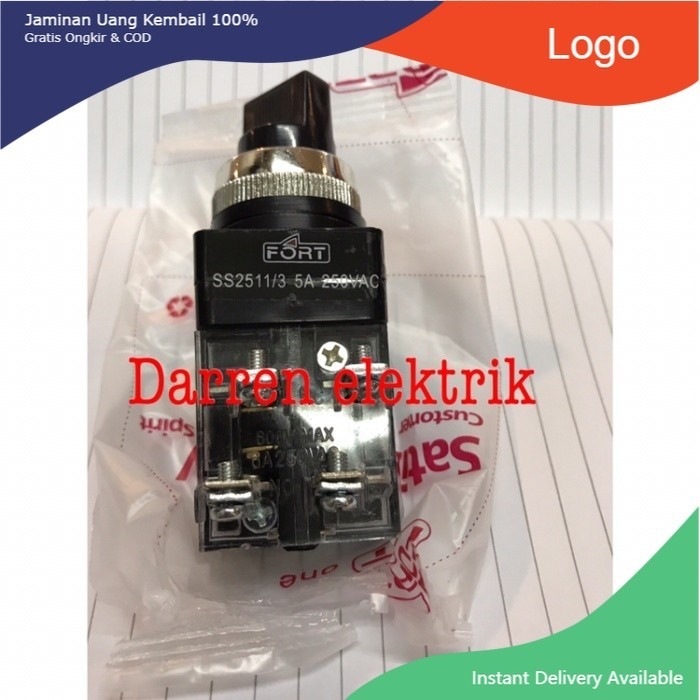Jual Selector switch 25mm,ss2511/3posisi | Shopee Indonesia