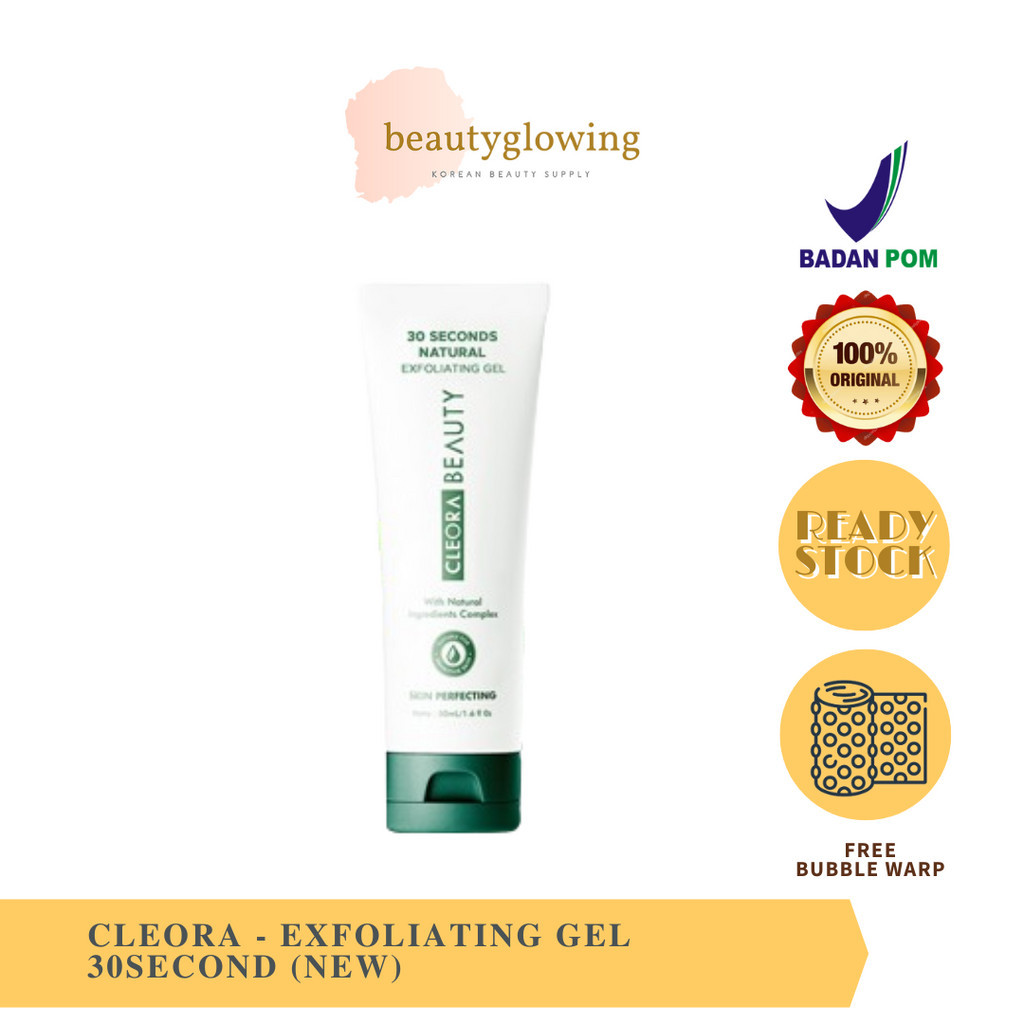 Jual CLEORA EXFOLIATING GEL 30SECOND (NEW) Gel eksfoliasi wajah Scrub ...