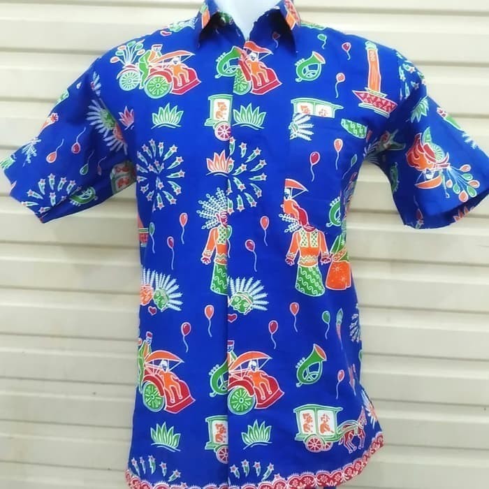 Jual Kemeja Batik Bekasi Ondel-ondel Betawi | Shopee Indonesia