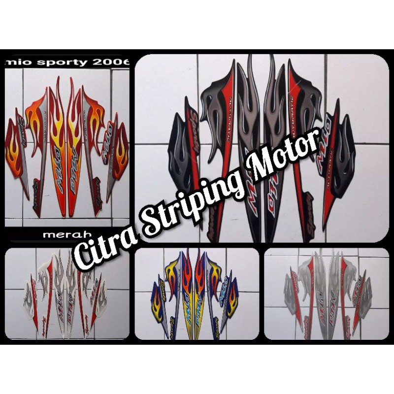 Jual Sticker Striping Lis Les Bodi Motor Yamaha Mio Sporty 2006 cw ...