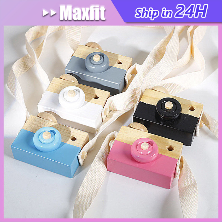 Jual wooden camera pretend plays photo shoot props mainan kamera anak ...