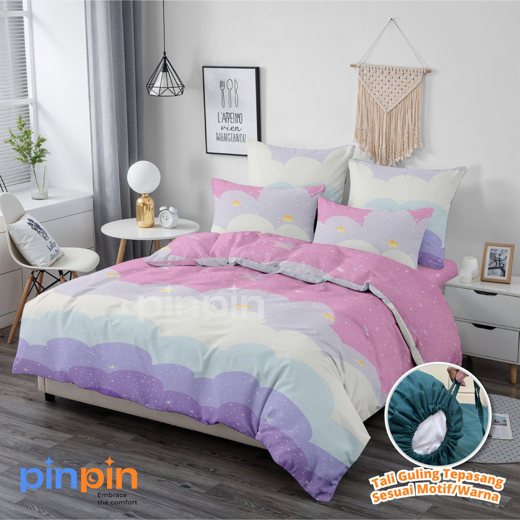Jual Bed Cover Set Sprei Clouds Galaxy Ukuran Lengkap - Pinpin Bedcover ...