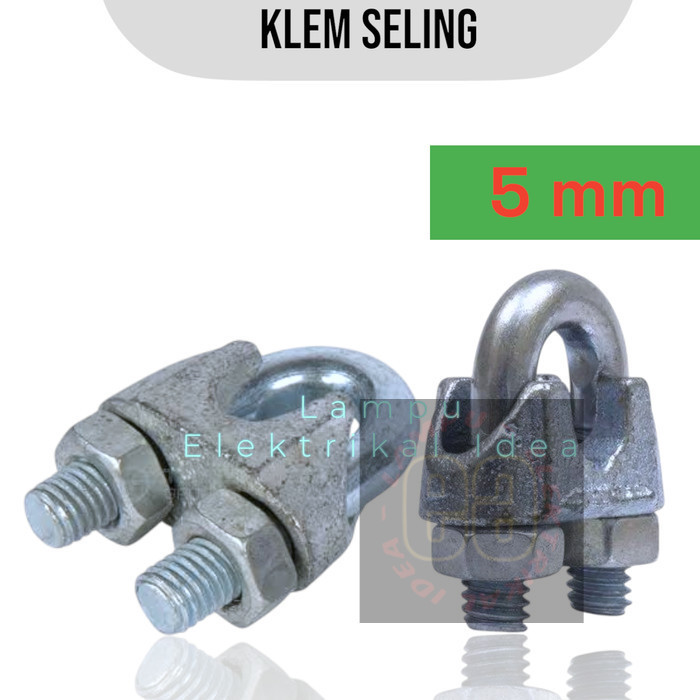 Jual KLEM SELING 5 MM/ KLEM BULDOGRIP 5MM / KLEM SEKING KROM PUTIH ...
