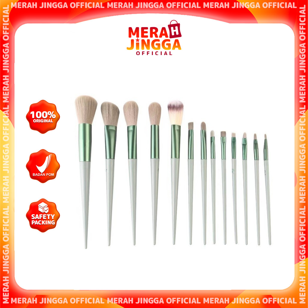 Jual Kuas Make Up Set isi 13 pcs | Face Contour Eyeshadow Lipbrush ...