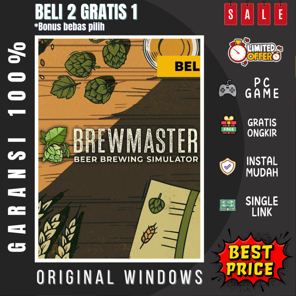 Jual BREWMASTER BEER BREWING SIMULATOR - GAME PC - GAME LAPTOP - PC ...