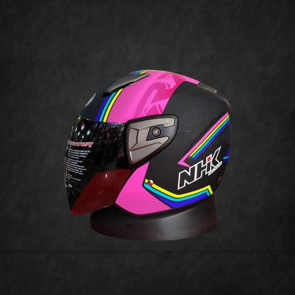 Jual HELM NHK R7 WAGON BLACK PINK DOFF HELM NHK R7 MOTIF TERBARU ...