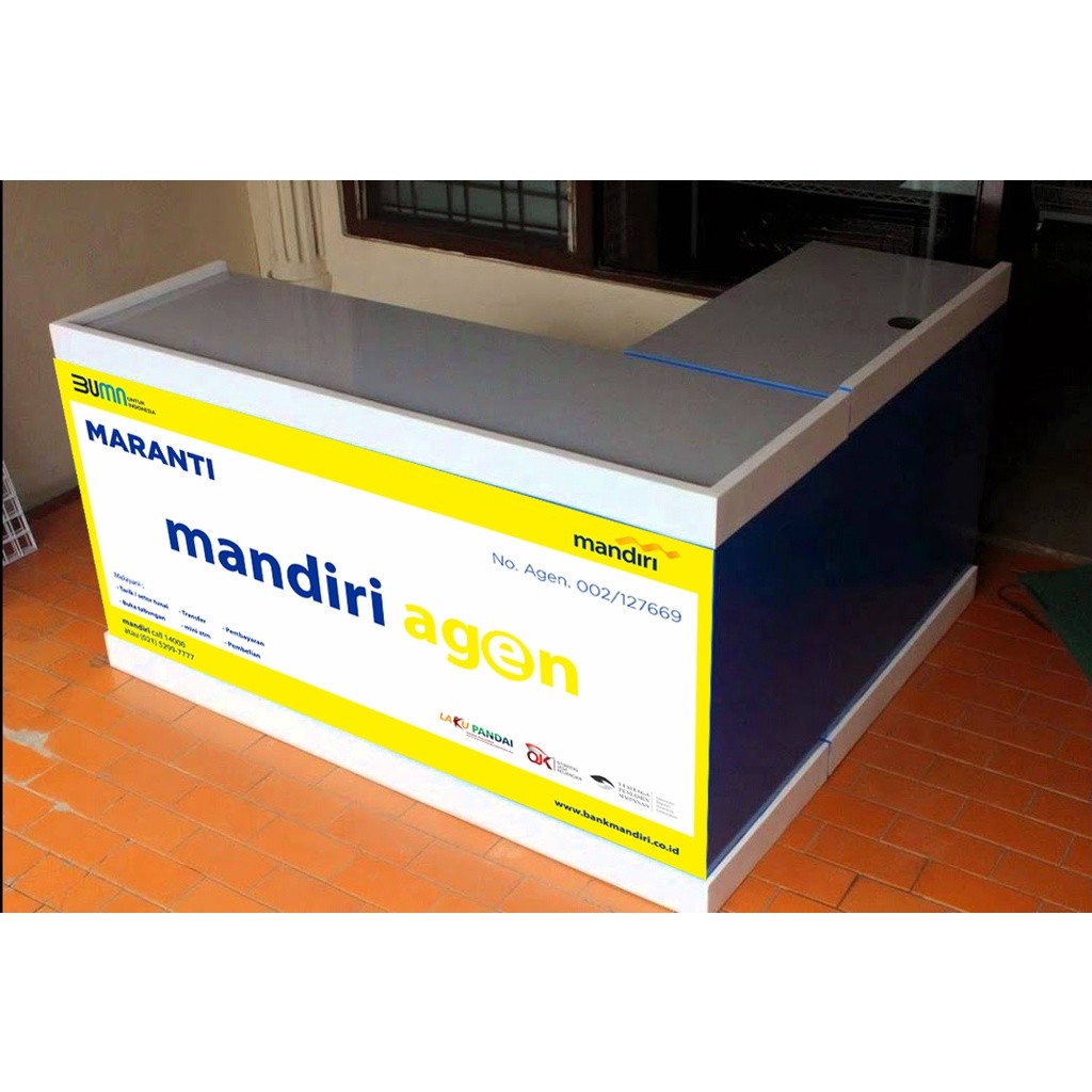 Jual STIKER VINYL MEJA KASIR AGEN MANDIRI MODEL 3 (CUSTOM NAMA AGEN ...