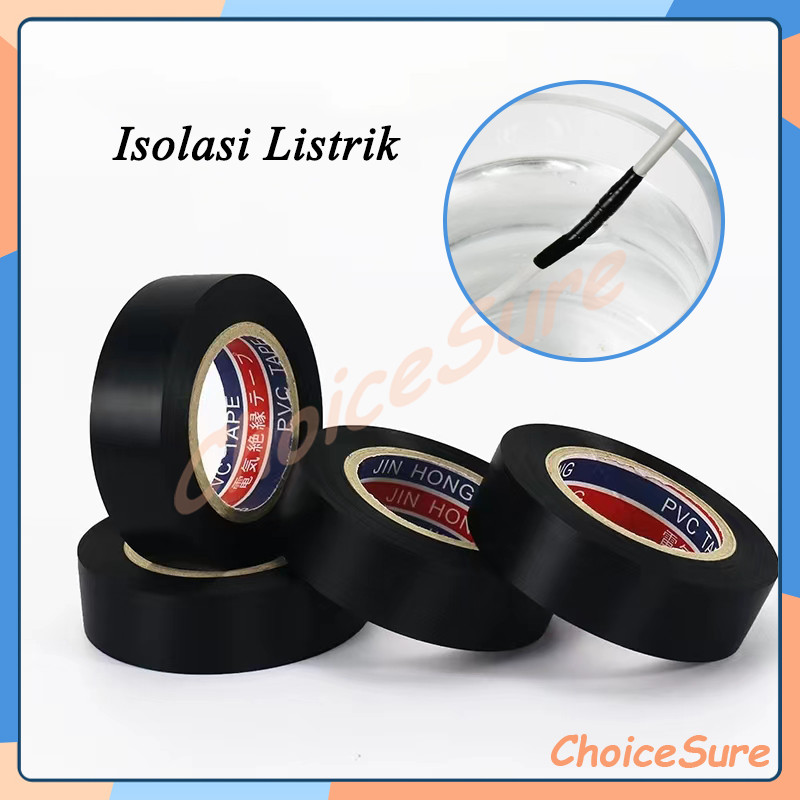 Jual Isolasi Listrik / Isolasi Listrik Hitam 5meter Lebar 1.6cm ...