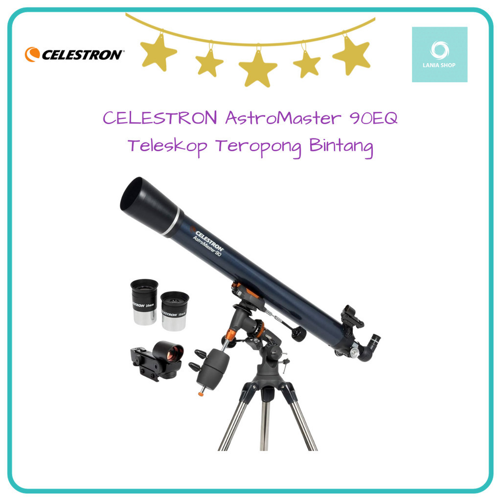 Jual CELESTRON AstroMaster 90EQ - Teleskop Teropong Bintang | Shopee Indonesia