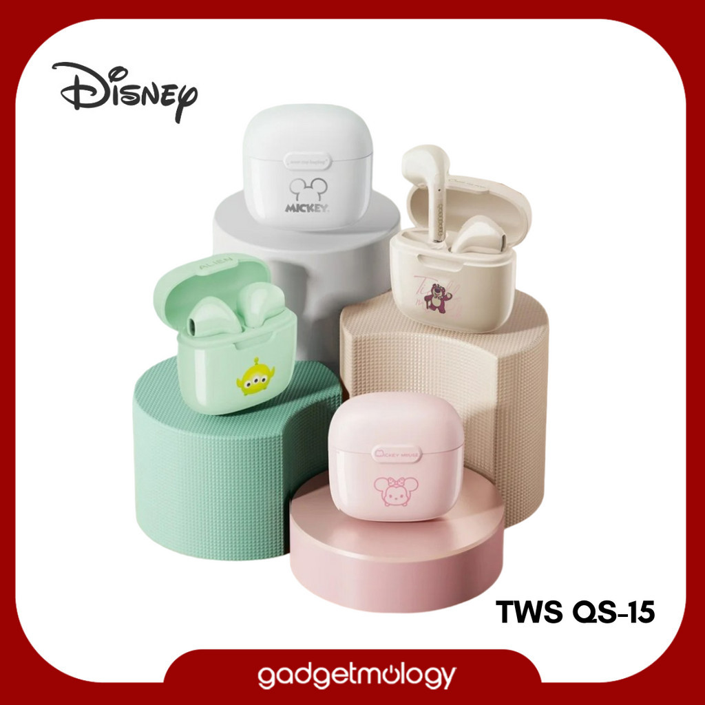 Jual TWS Disney QS-15 Earphone Mini Headset Bluetooth True Wireless Stereo BT5.3 Earbuds HiFi ...