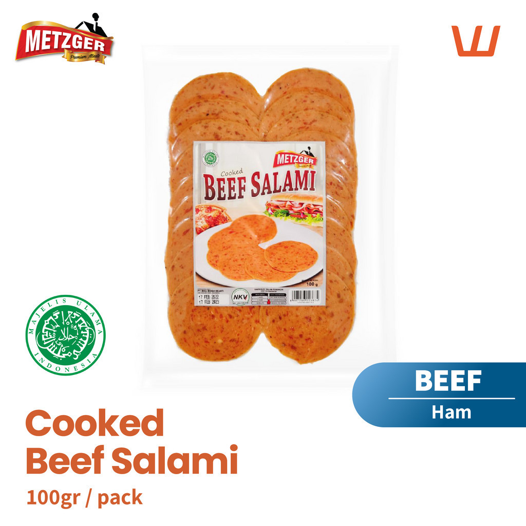 Jual Beef Salami 100gr Halal Metzger | Shopee Indonesia