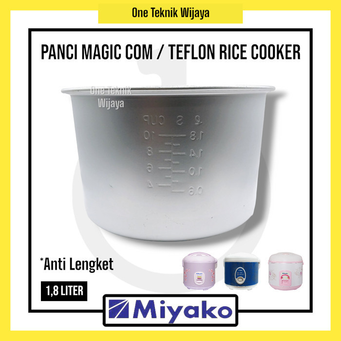 Jual Panci Magic Com Miyako / Teflon Rice Cooker Universal 1,8 Liter 15 ...