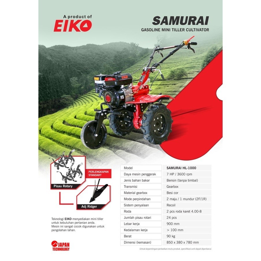 Jual Hand traktor Cultivator Mini Traktor Mini SAMURAI | Shopee Indonesia