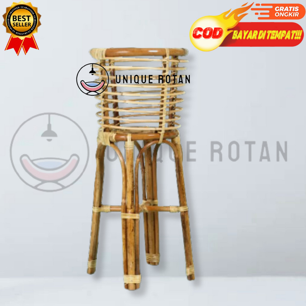 Jual Standing Pot Bunga Bulat Single Rotan Alami Untuk Taman | Shopee ...