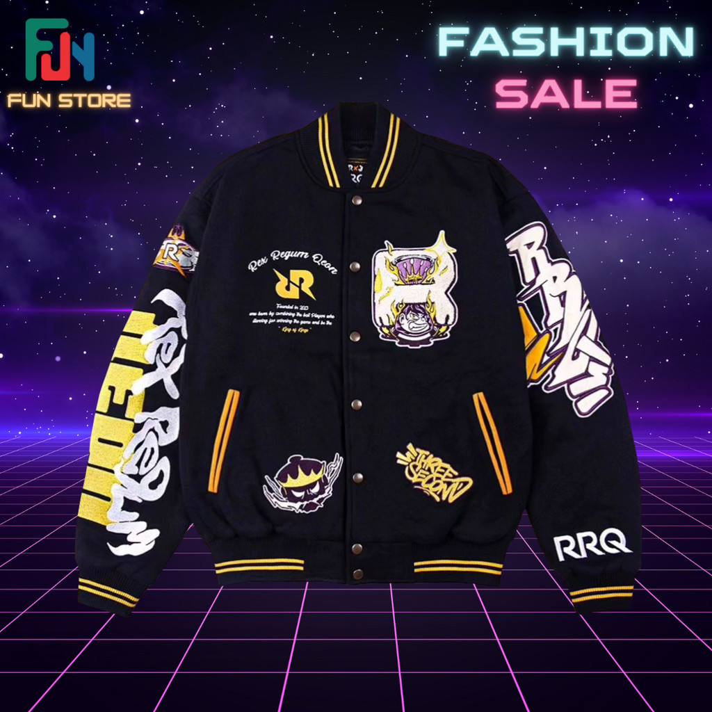 Jual JAKET VARSITY RRQ "THE LEGACY" TERBARU TAHUN 2024 Oversize XXXXL ...
