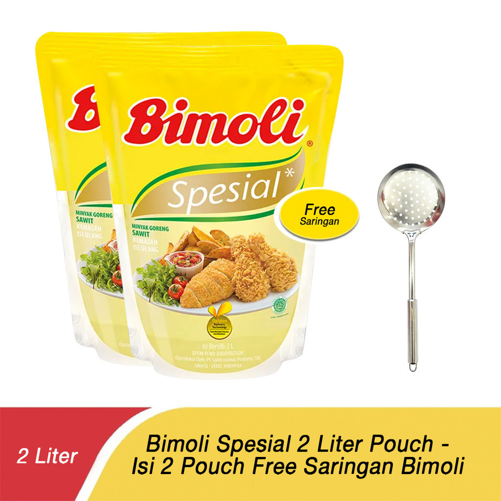 Jual Bimoli Spesial 2 Liter Pouch - Isi 2 Pouch Free Saringan Bimoli ...