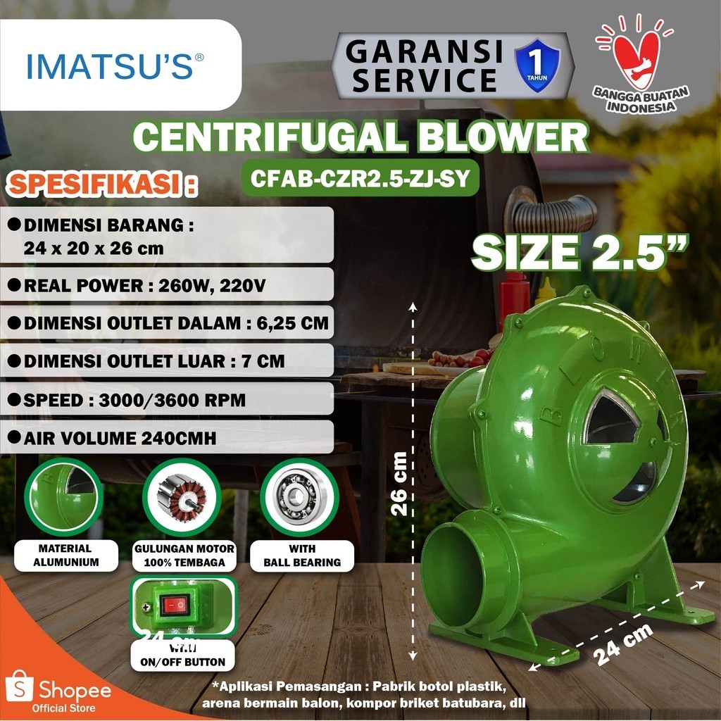 Jual Mesin Blower Keong 2.5 Inch Blower Duduk Elektrik Electric 2.5 ...