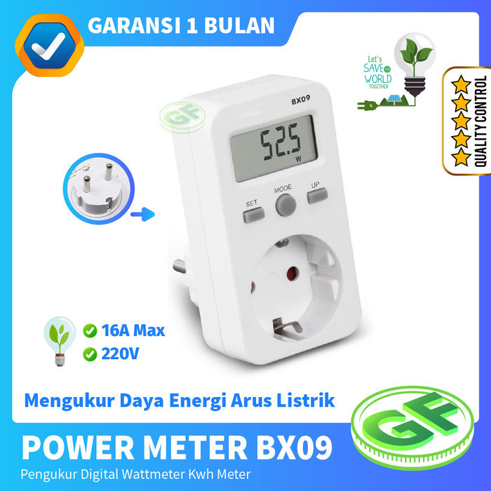 Jual Pengukur Listrik AC Digital Power Meter Watt Meter Kwh 16A Modern - BX09 | Shopee Indonesia