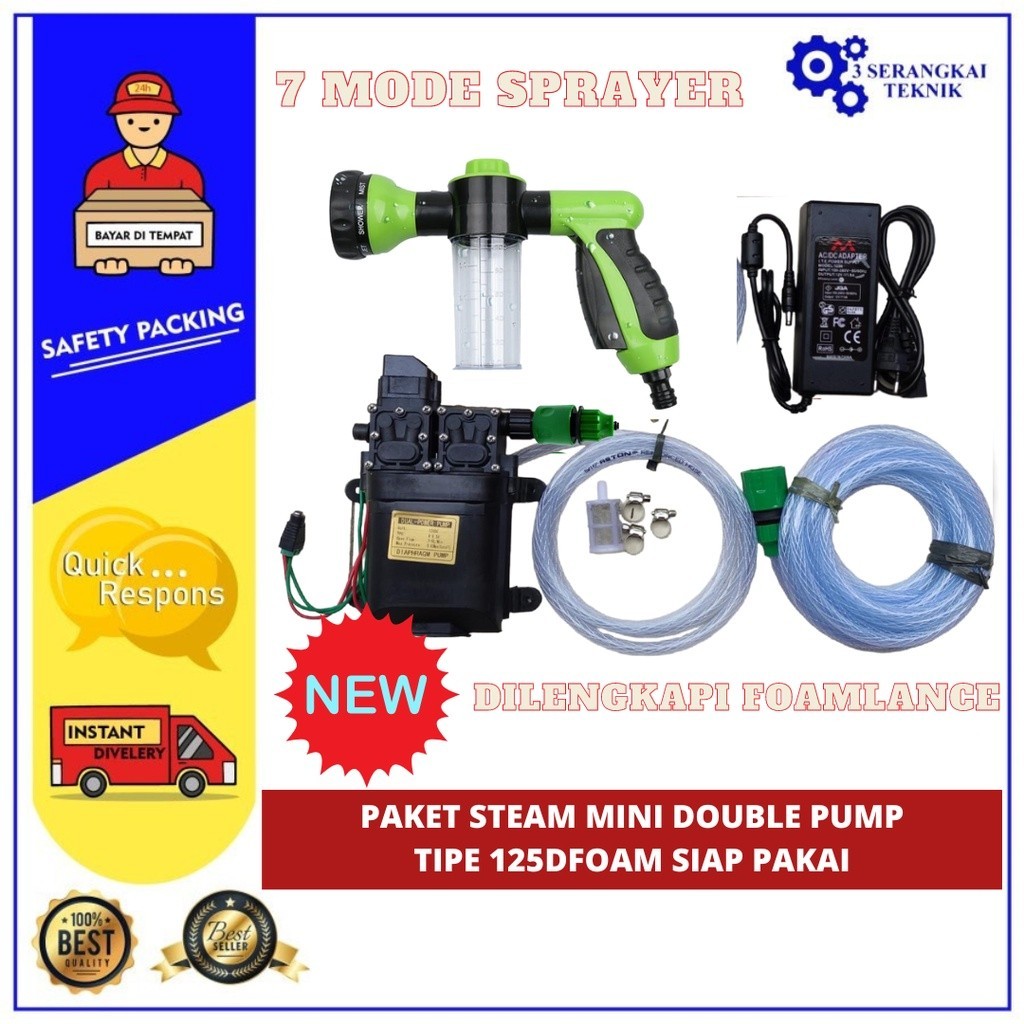 Jual TSR - Paket Steam Mini Double Pump Tipe 125DFoam Siap Pakai Alat ...