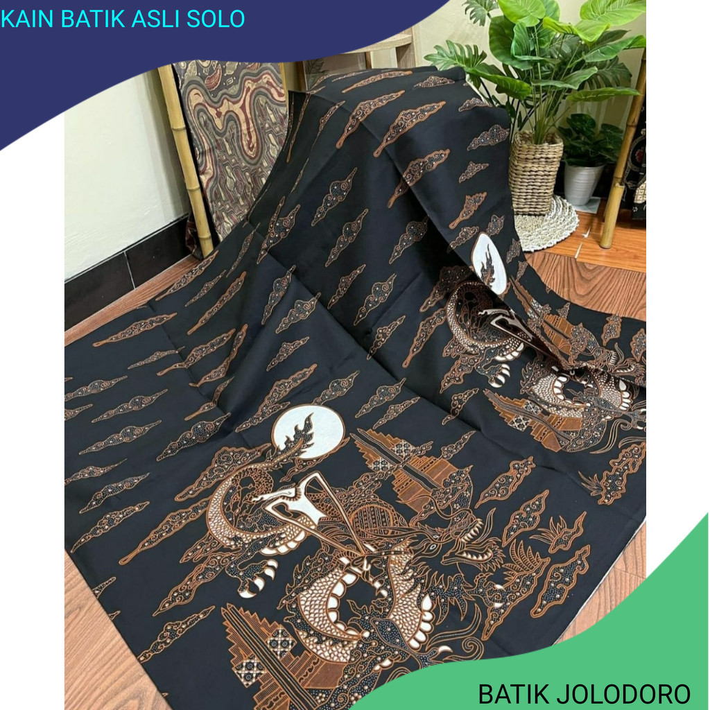 Jual Kain Batik SOLO motif naga wayang candi | Shopee Indonesia