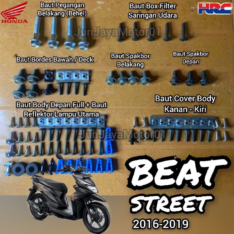 Jual Baut Lengkap Full Set Body Honda Beat Street 2016-2019 / Baut ...