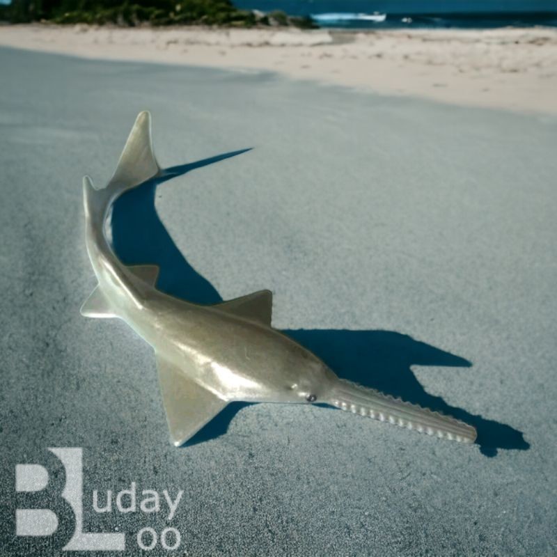 Jual Figure Mainan Miniatur Ikan Hiu Gergaji 7 cm Saw Shark ii9 Animal ...