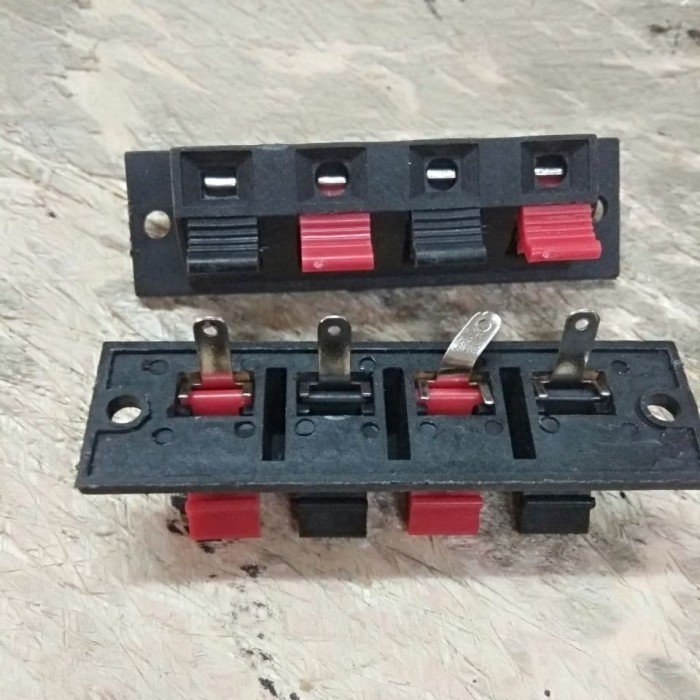 Jual Terminal Speaker Jepit 4 Pin Power Amplifier Stereo -GN24 | Shopee ...