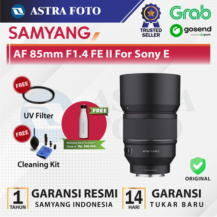 Jual Lensa Kamera Samyang AF 85mm F1.4 FE II For Sony E Lens Garansi Resmi | Shopee Indonesia