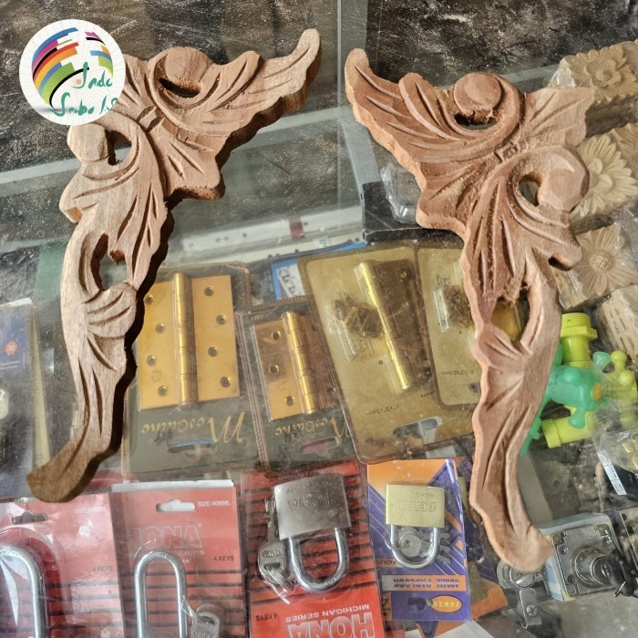 Jual UKIRAN SIKON ULIR BESAR KAYU MAHONI 1 pasang | Shopee Indonesia