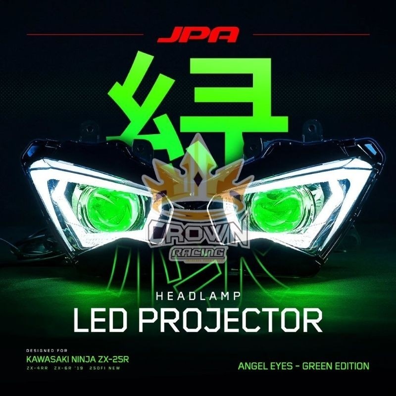Jual Headlamp Lampu Depan JPA LED Projector Projie DRL Kawasaki Ninja ZX25R | Shopee Indonesia