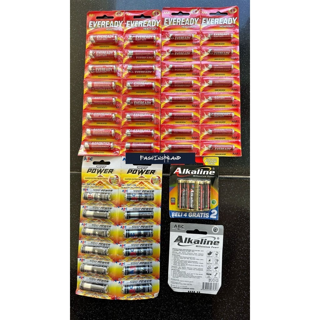Jual Batu Baterai Batere Batre Battery ABC Hitam Super Power Heavy Duty ...