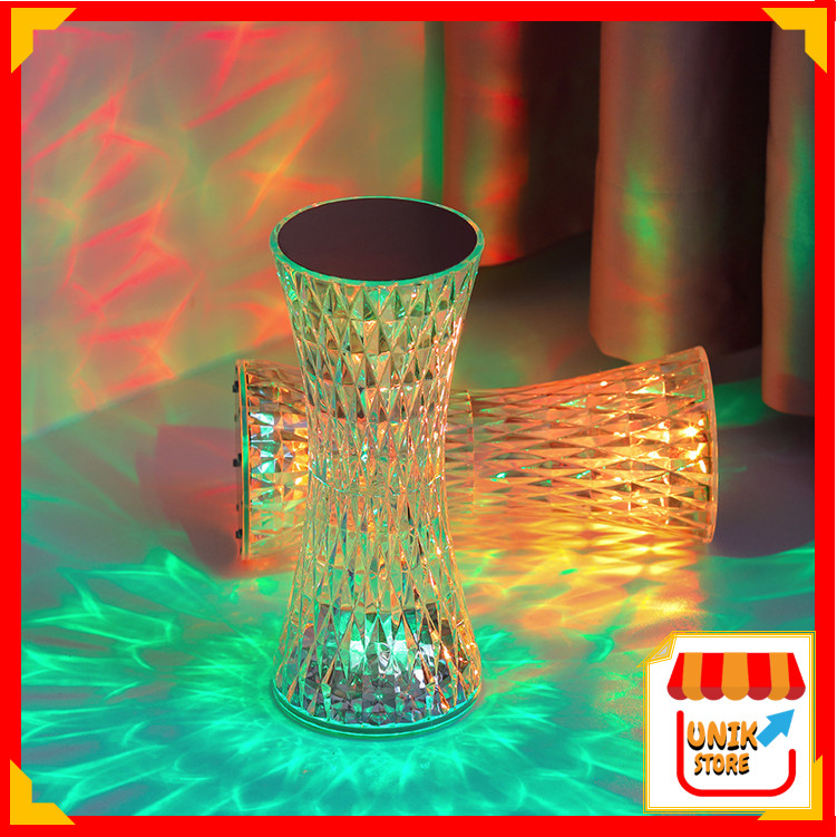 Jual UNIK - L1164 Lampu Crystal Diamond Touch Sensor / Lampu RGB Remote ...