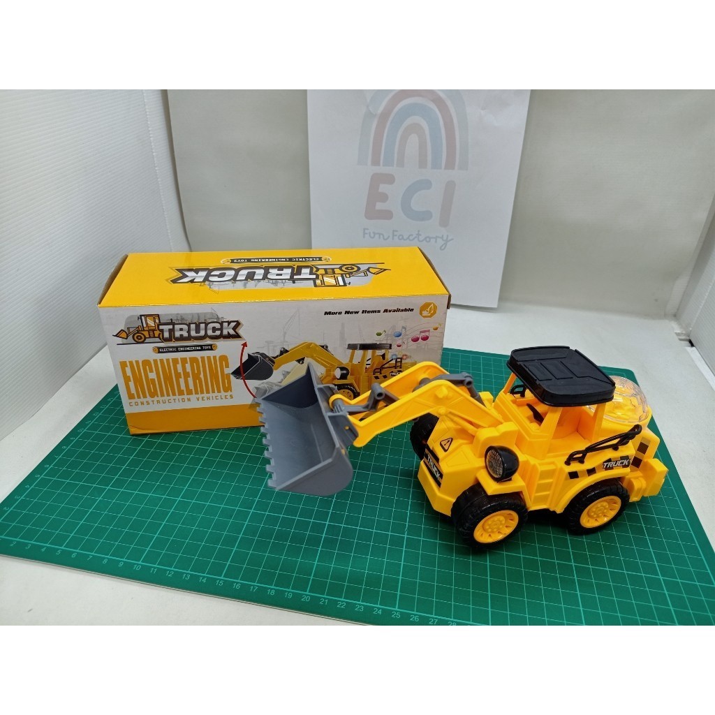 Jual MAINAN MOBIL TRUCK ELECTRIC ENGINEERING TOYS TRAKTOR LOADER ...