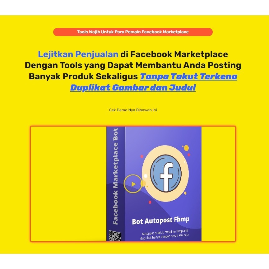 Jual Bot Autopost Fbmp - Lejitkan Penjualan di Facebook Marketplace ...