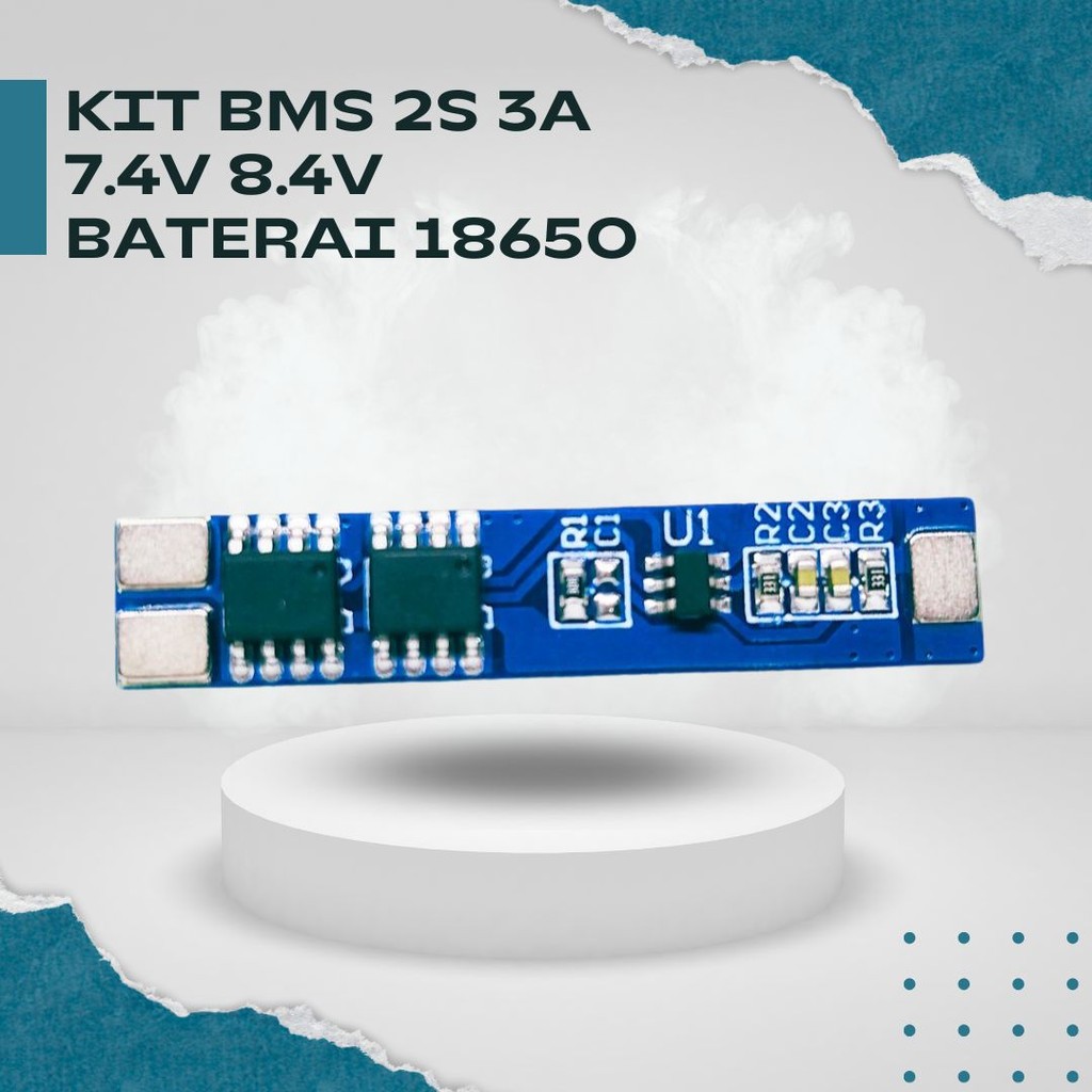 Jual Modul BMS 2S 3A untuk Baterai 18650 7.4V 8.4V – Perlindungan Li ...