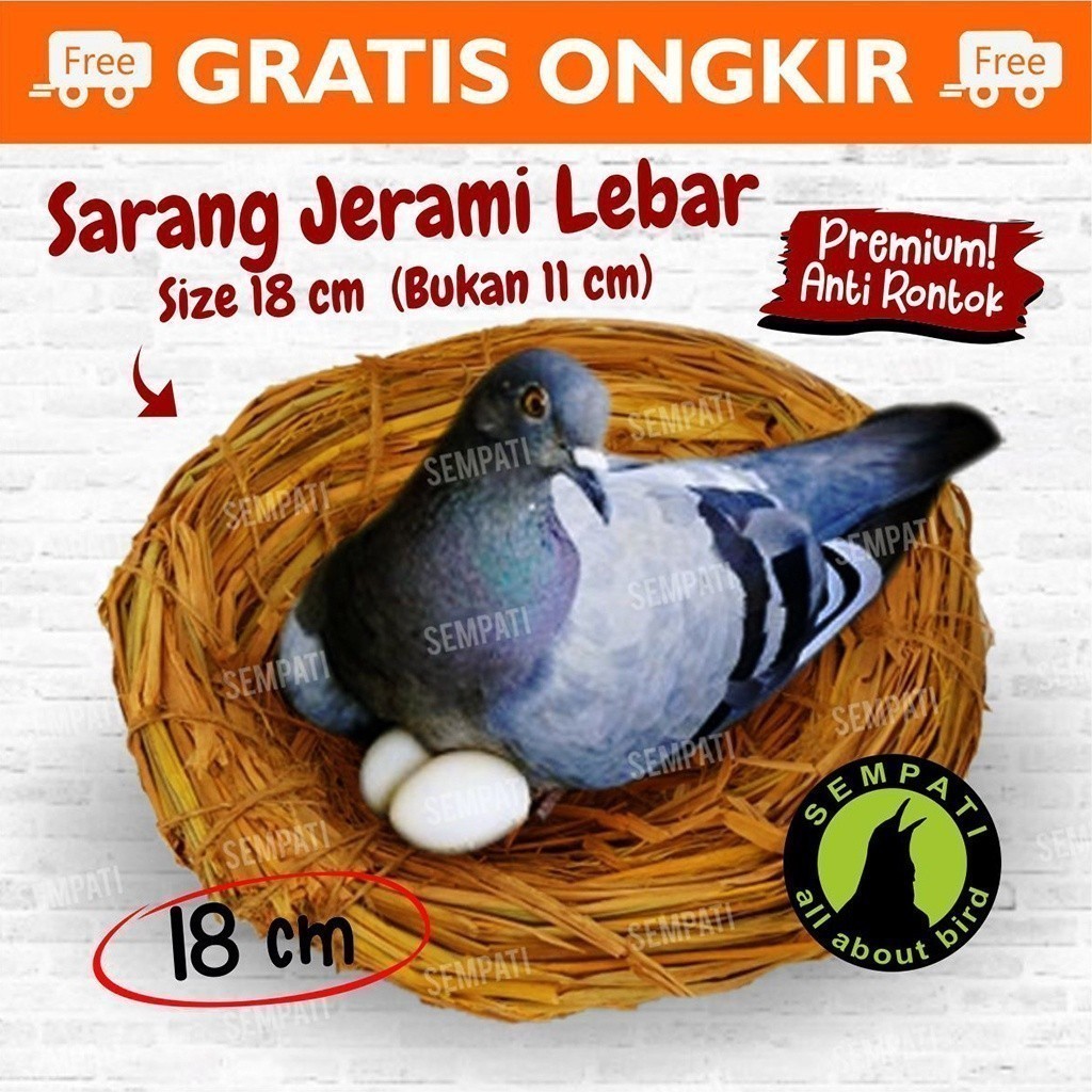 Jual SEMPATI TARANGAN SARANG SUSUH SERAT JERAMI UKURAN SEDANG TEMPAT ...