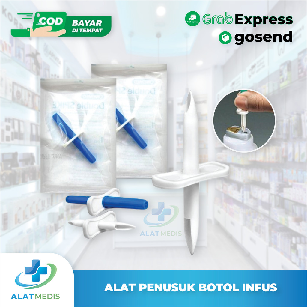 Jual Double Spike Infusion Onemed Alat Penusuk Botol Cairan Infus ...