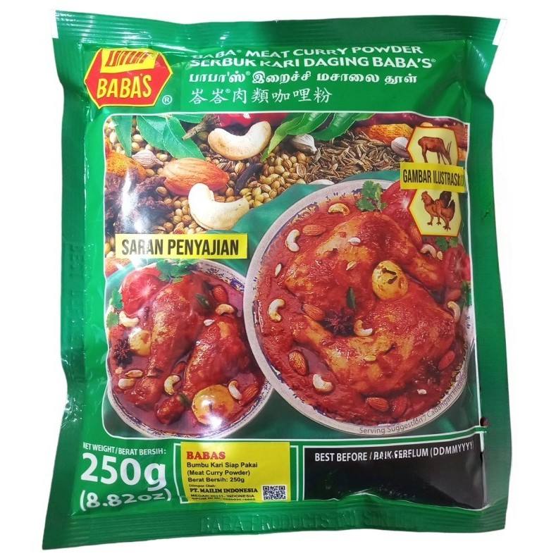 Jual Babas Meat Curry Powder 250 gram /Babas Curry powder/ Bumbu Kari ...