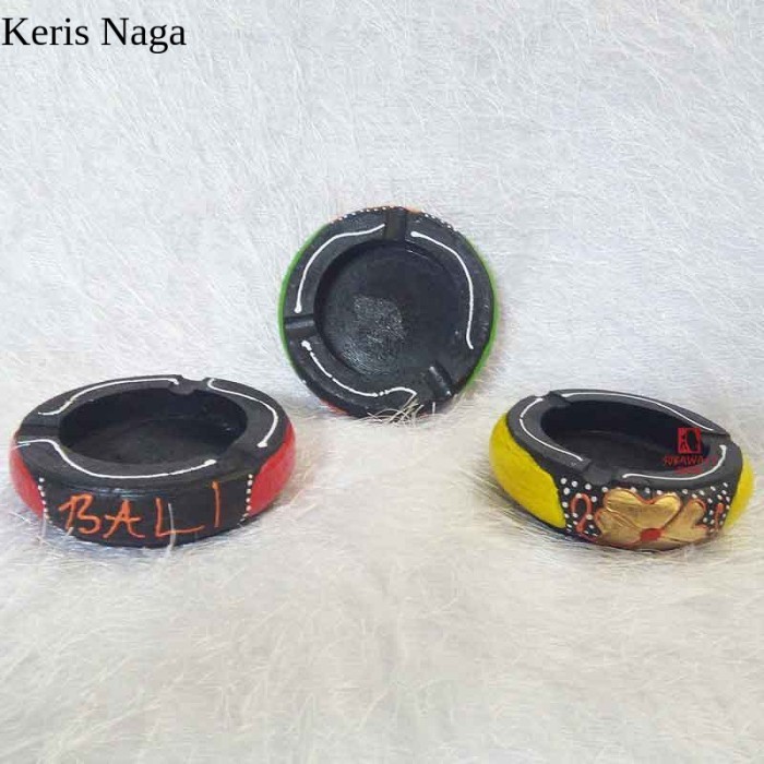 Jual Asbak Kayu Lukis Bali LSF8 | Shopee Indonesia