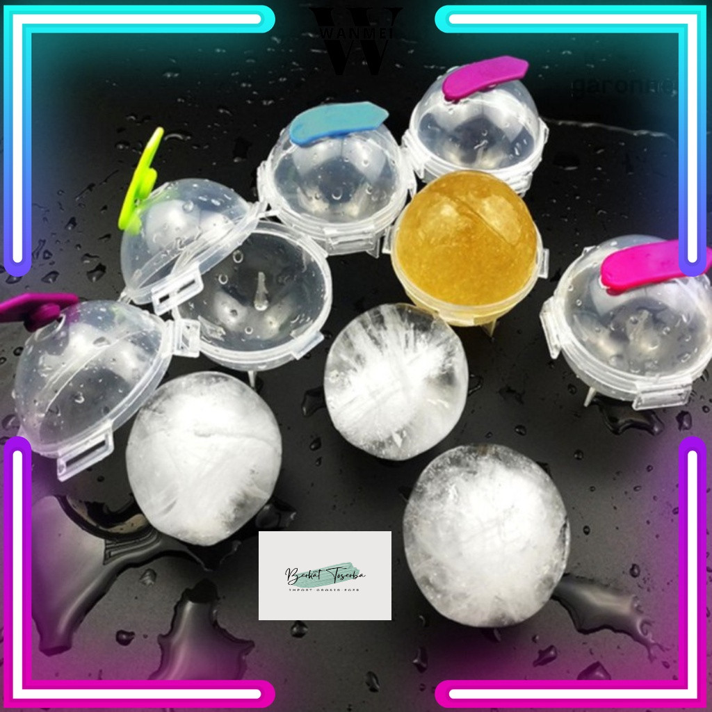 Jual Cetakan Es Batu Model Bulat Jumbo 5cm/Tempat Cetak Puding Agar ...