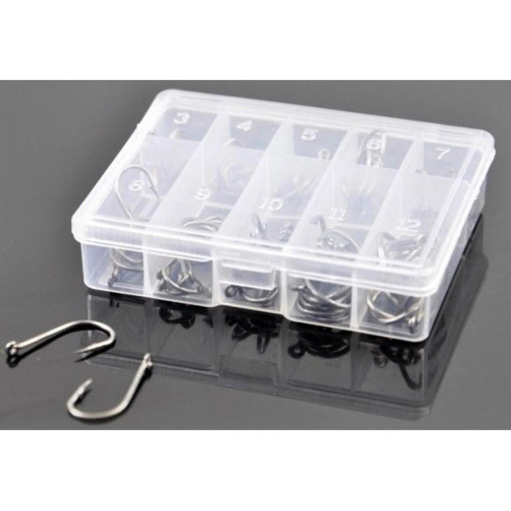 Jual Limited Long Handled Fishing Hook Ten Division No 3-12 Set / Kail ...