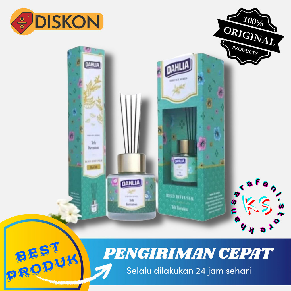Jual Dahlia Reed Diffuser Alat / Refill Teh Keraton Pengharum Ruangan ...