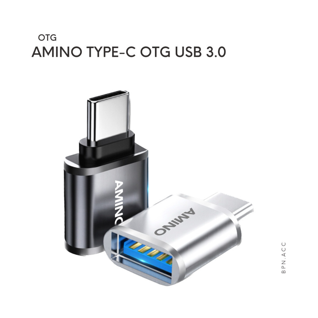 Jual AMINO OTG Connector TYPE C TO USB 3.0 Adapter Converter Fast Data ...