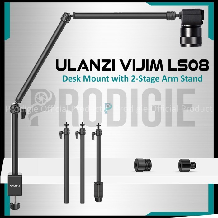 Jual ULANZI VIJIM LS08 Desk Mount with 2-Stage Arm Stand Camera /Mic ...