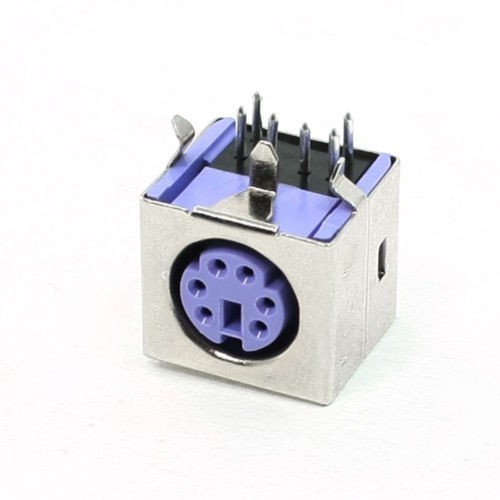 Jual PS/2 PS2 Socket DIN Built-in Connector 6P Mounting Clutch Solder ...