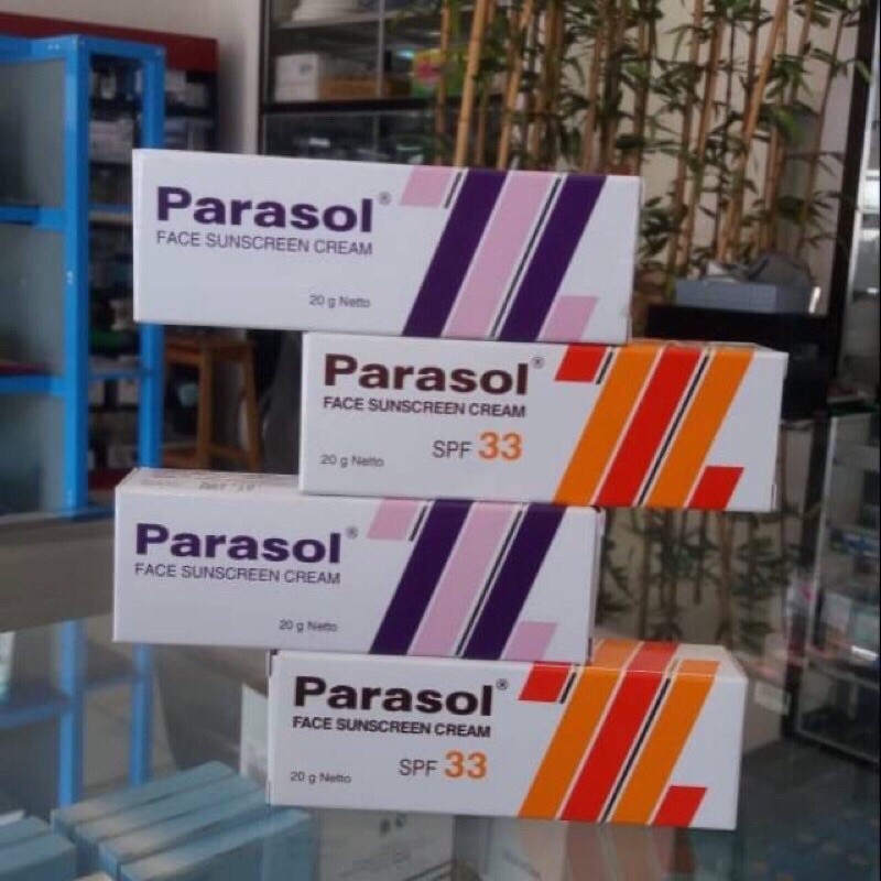 Jual Parasol Face Sunscreen Cream 20g spf 33 & Parasol Face Sunscreen ...